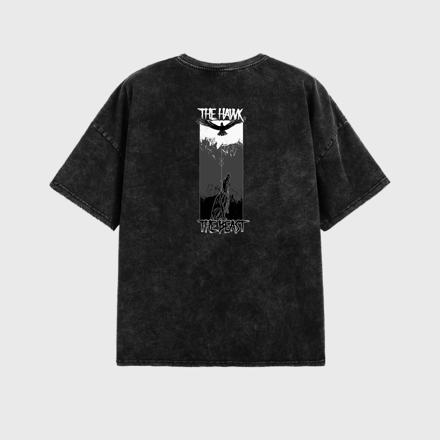 Tee-shirt oversize The Hawk & The Beast. 2 – Kazu shop